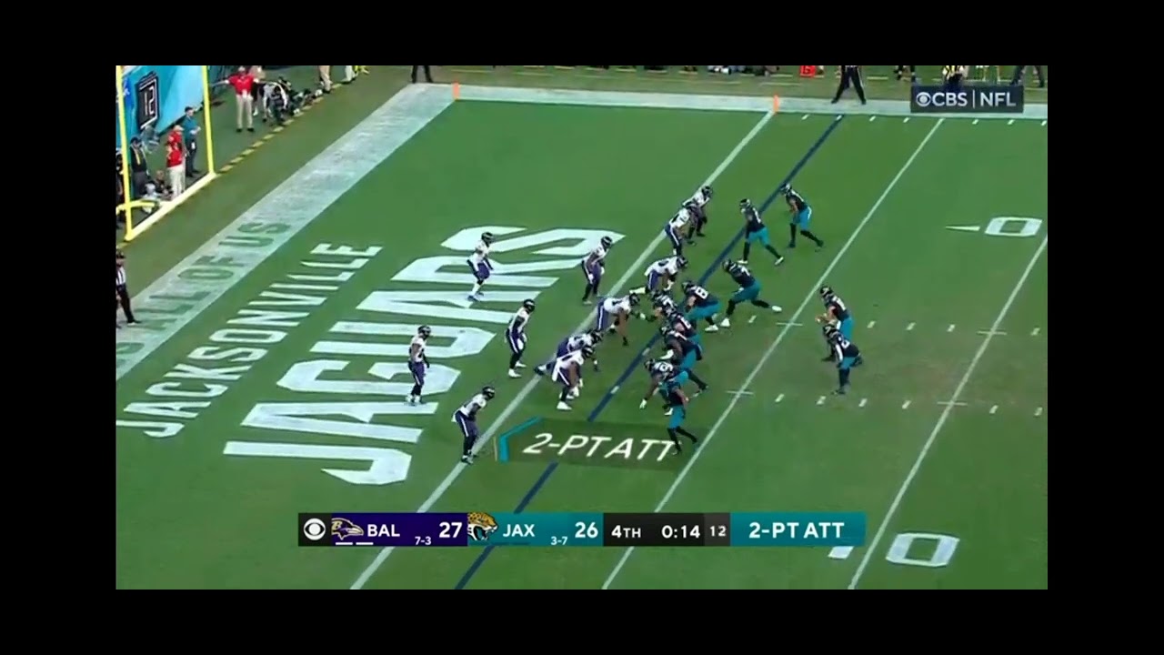 Trevor Lawrence throws a game winning 2pt converstion and Upset Ravens ...