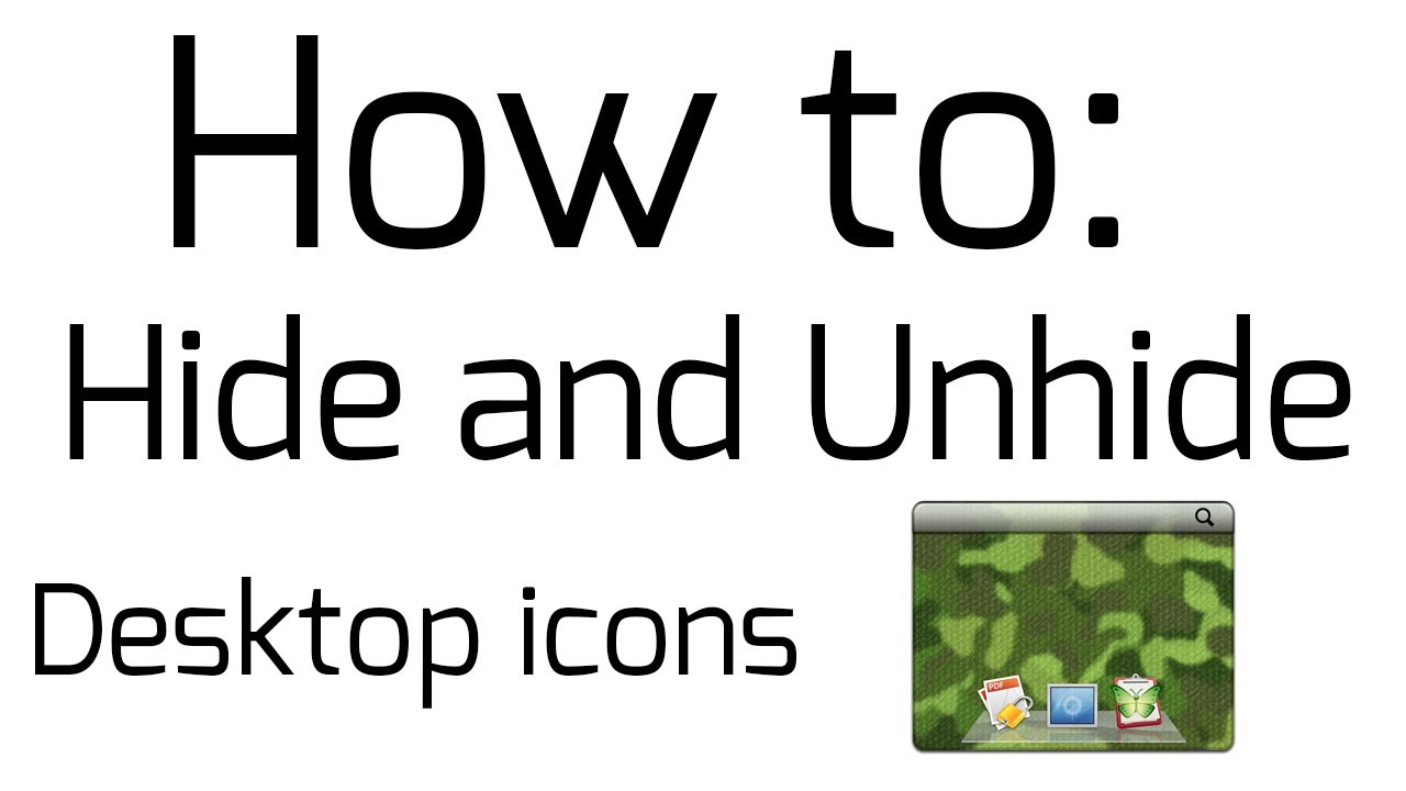 How To Hide And Unhide Desktop Icons Mac YouTube How To Hide And Unhide Desktop Icons Mac YouTube