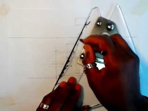 How to Draw TABLE & CHAIRS in 1 point perspective - YouTube