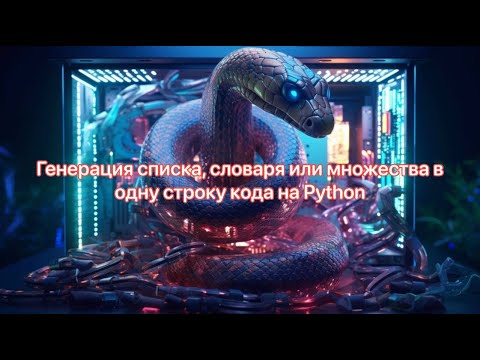 Python. Генерация списка, словаря или множества в одну строку кода