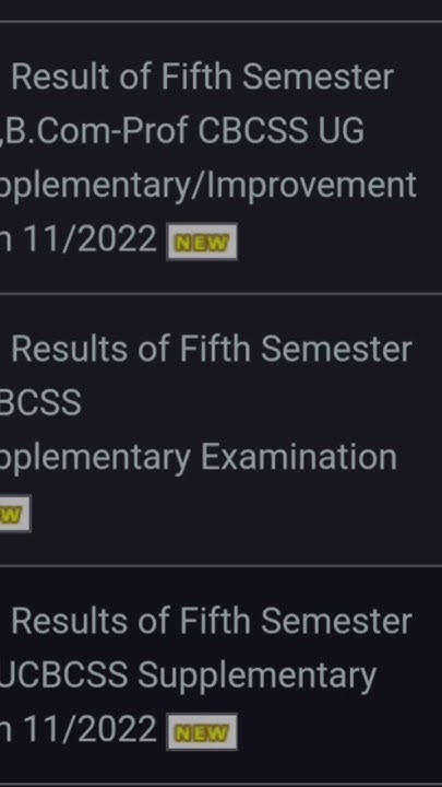 5th sem Revaluation Result published | - YouTube