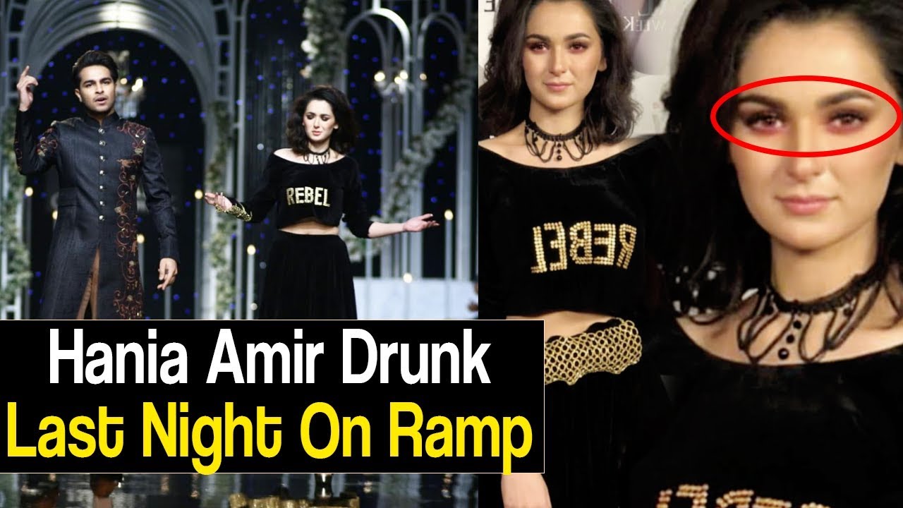 Hania Amir was drunk last night with Asim Azhar on Ramp Walk | Desi Tv ...