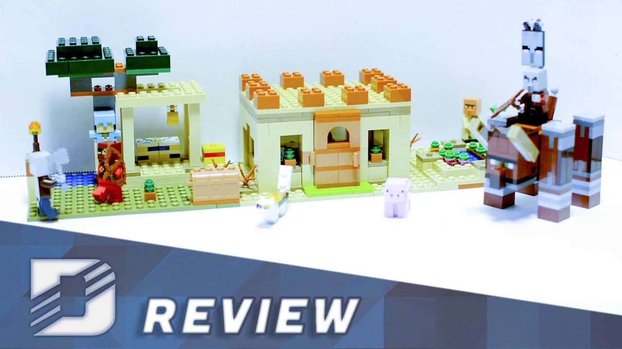 Lego Minecraft The Illager Raid Review - YouTube