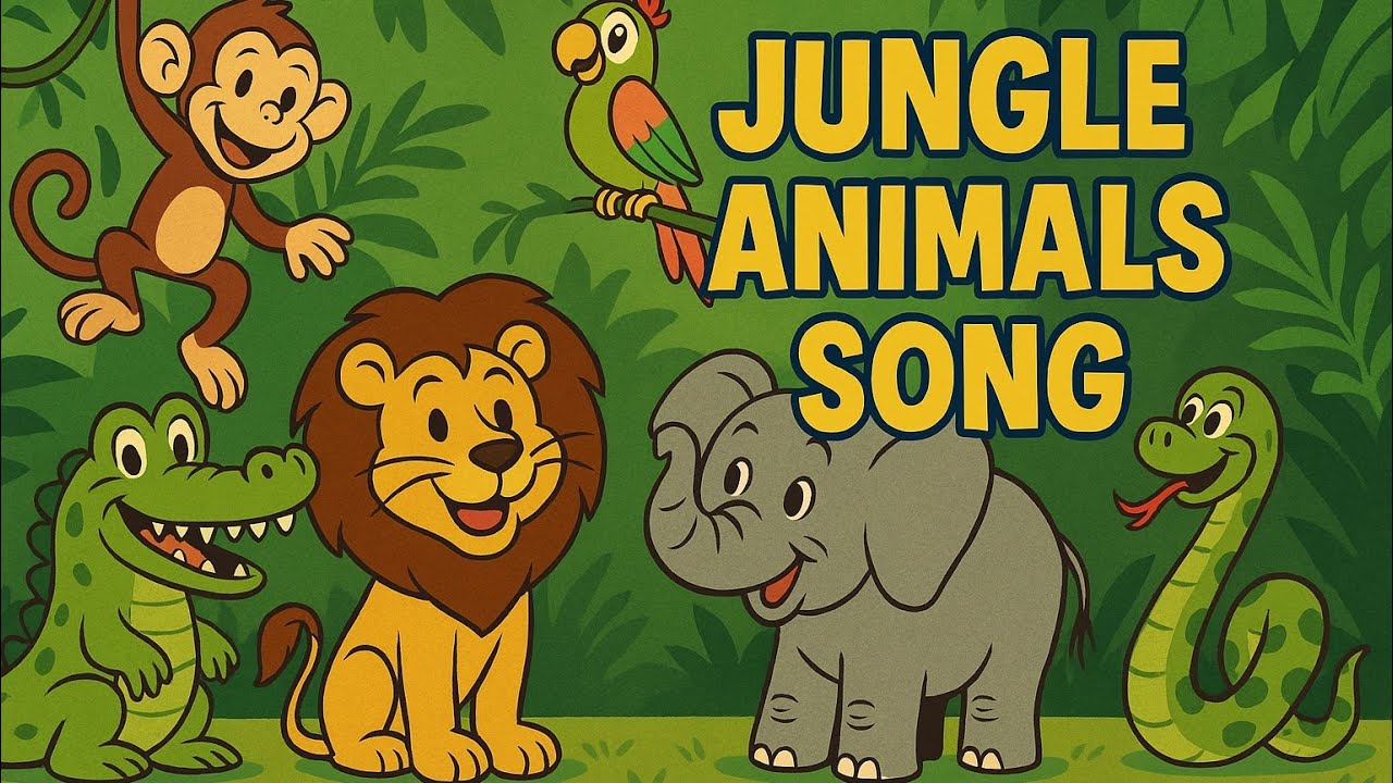 Jazz Jungle Animals Song for Kids | 재즈 정글 동물 노래 - YouTube