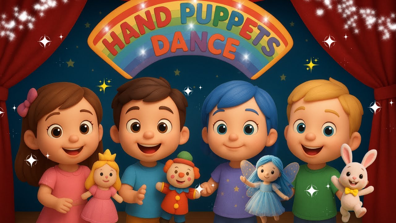 Dancing Puppets Show! | Fun Puppet Song for Kids 🎭 @MeloKids2 - YouTube