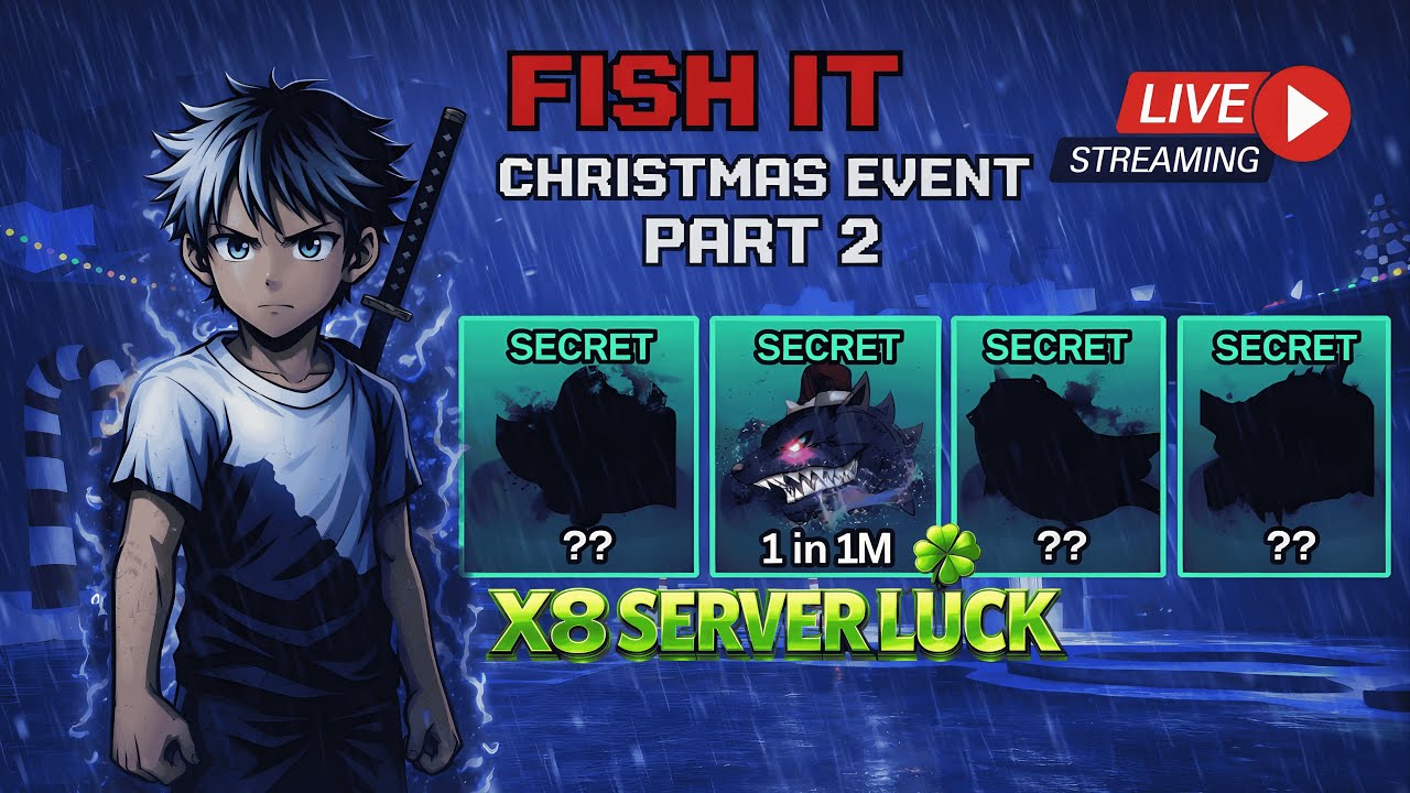 X8 LUCK SERVER Fish It ROBLOX | Masih Mencari Secret Natal | X8 SERVER ...