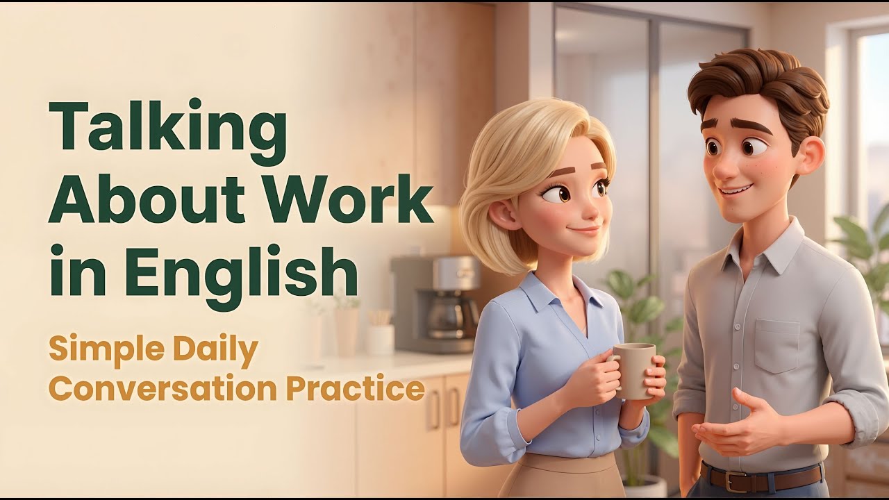 Talking About Work in English | Simple Daily Conversation Practice ...