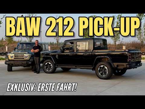 BAW 212 P01 Pick-up 2026: Diesel mit 190 PS für 41.995 Euro | Erste Test - Fahrt in China
