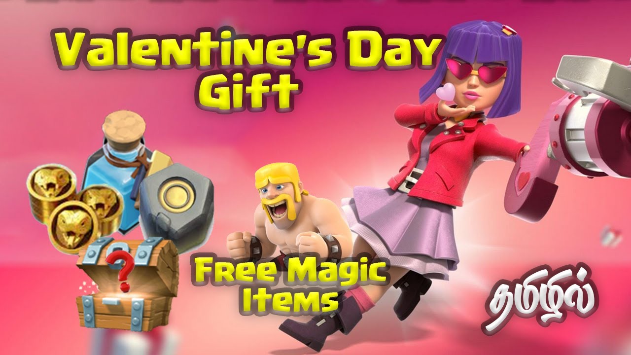 💘Claim your Valentine's Day Gift Free Magical Items (Clans Of Clans ...