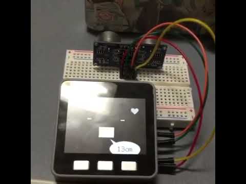 【OneTech】UnityでのM5Stack開発入門② Video demo Unity với M5Stack HC-SR04 - YouTube