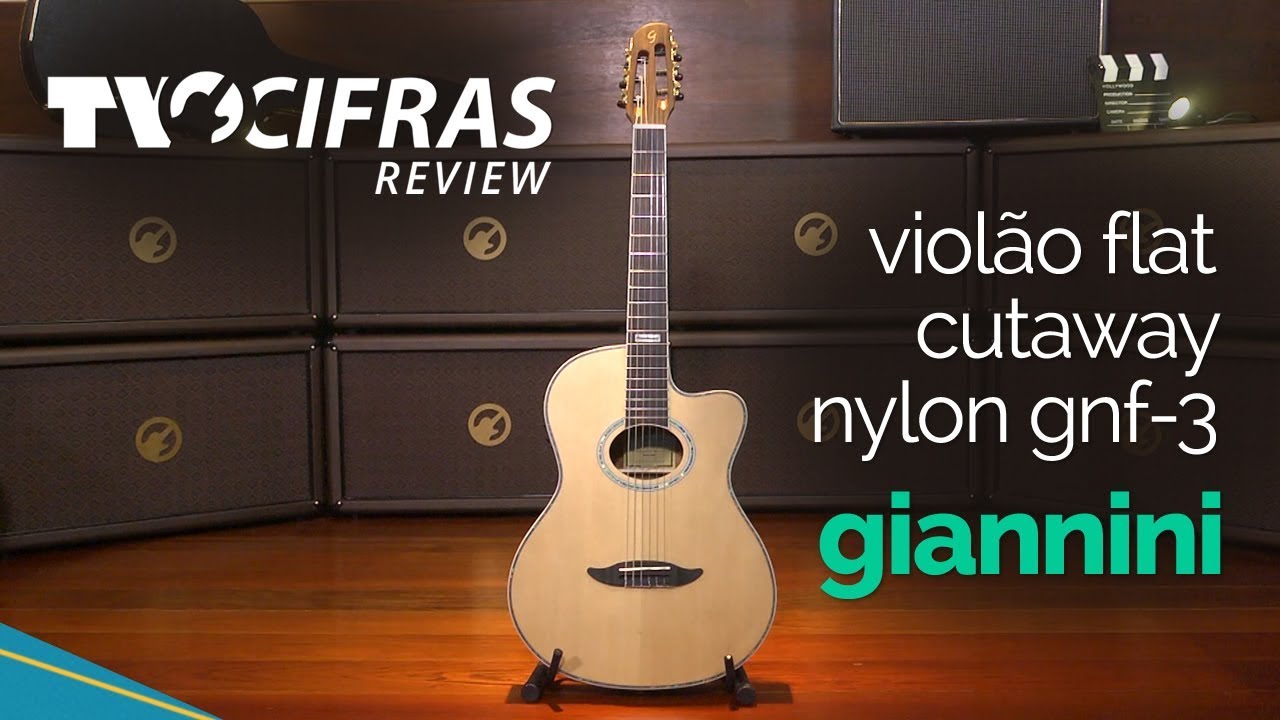 Review Violão Flat Cutaway Nylon GNF-3 Giannini - YouTube