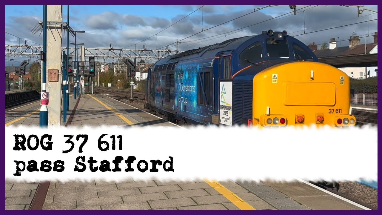 ROG 37 611 passes through Stafford 03/11/23 - YouTube