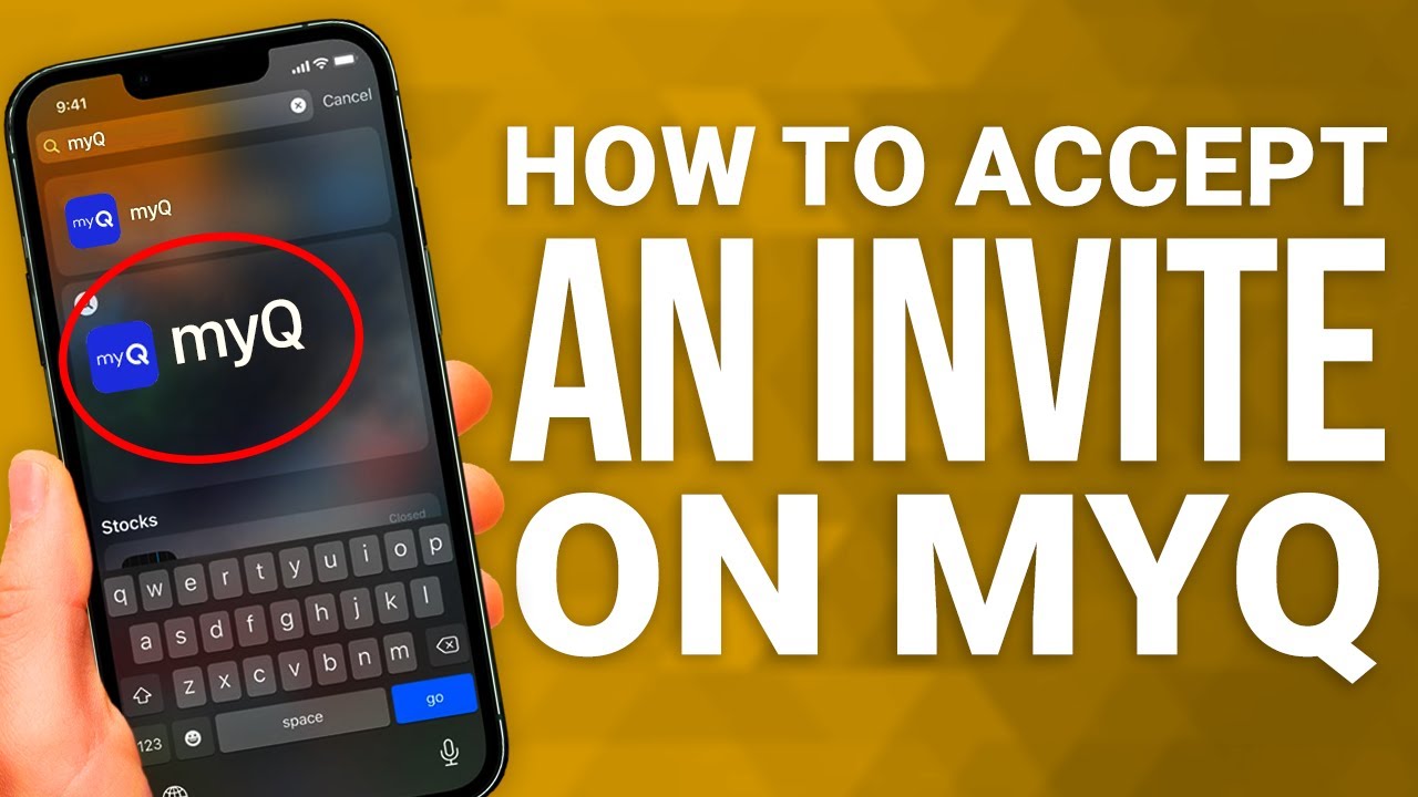 How To Accept An Invite On myQ: Easy Setup For Garage Access! - YouTube