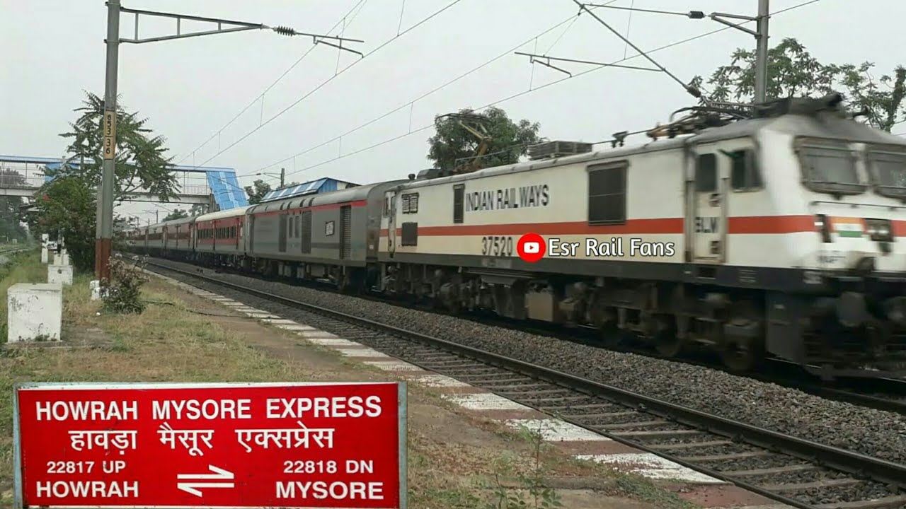 |22817 Howrah to Mysore||Weekly Super fast Express|| - YouTube