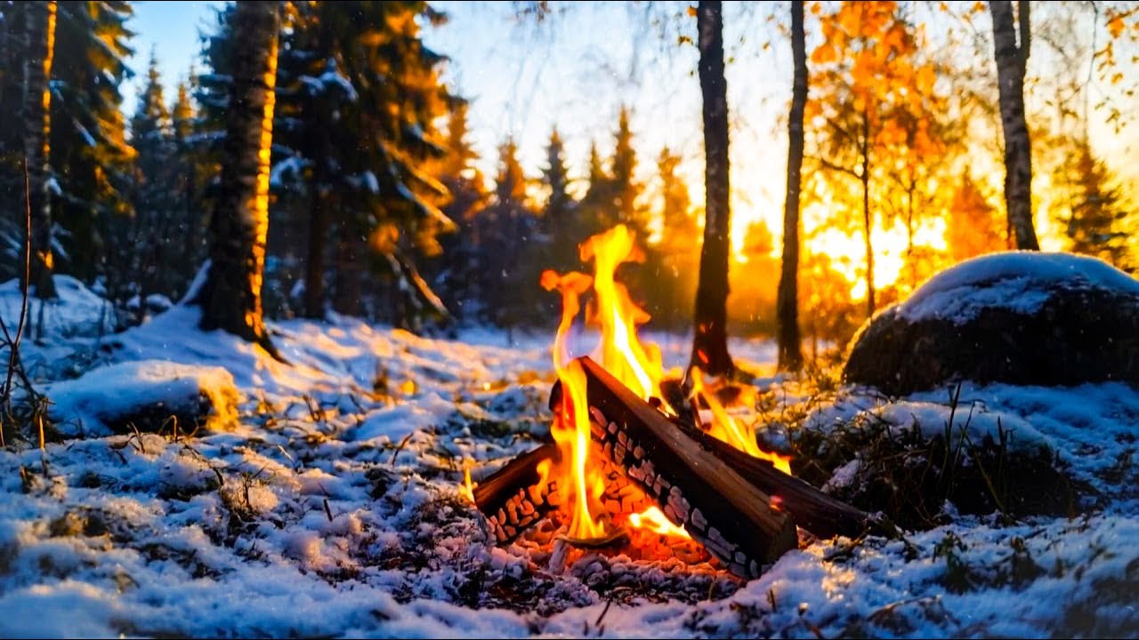 🔥 Relaxing Fireplace Ambience Gentle Crackling Logs and Soothing Fire ...