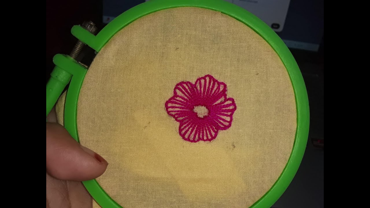 Button Hole Stitch Hand Embroidery | Bottom stitch embroidery| Popy ...