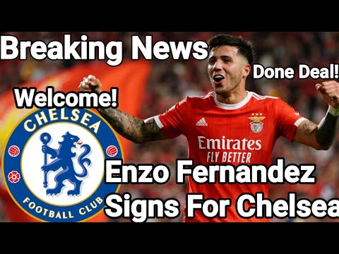 Enzo Signs For Chelsea. Enzo Fernandez Signs For Chelsea. Fernandez ...