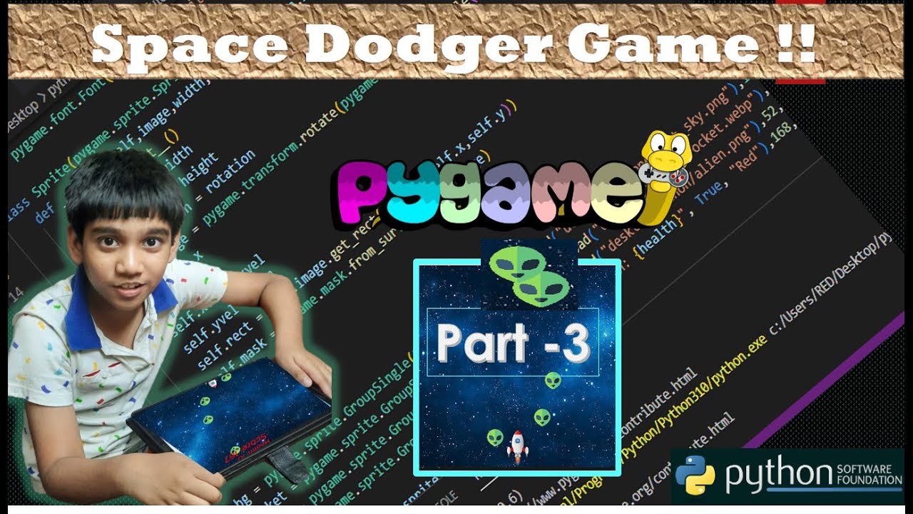Space Dodger Game Tutorial 3 Pygame Collisions And Masks Youtube
