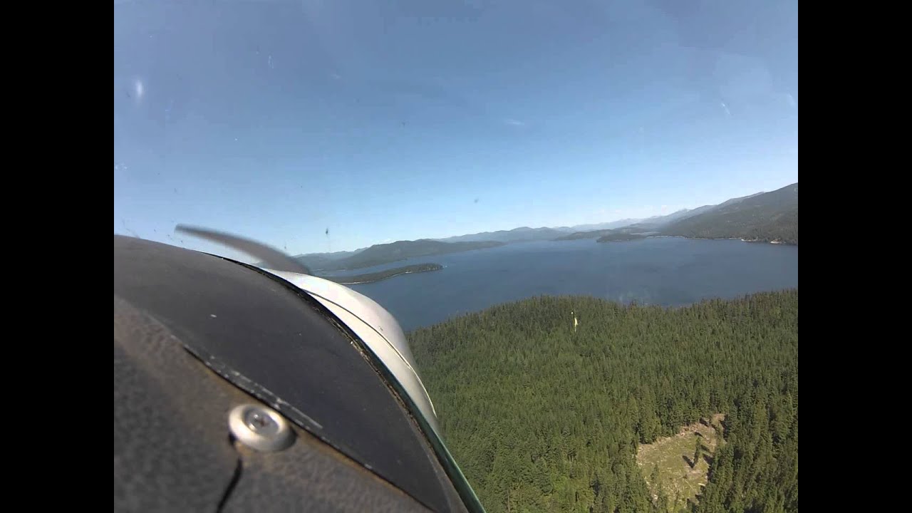 Landing in Cavanaugh Bay, Idaho - YouTube
