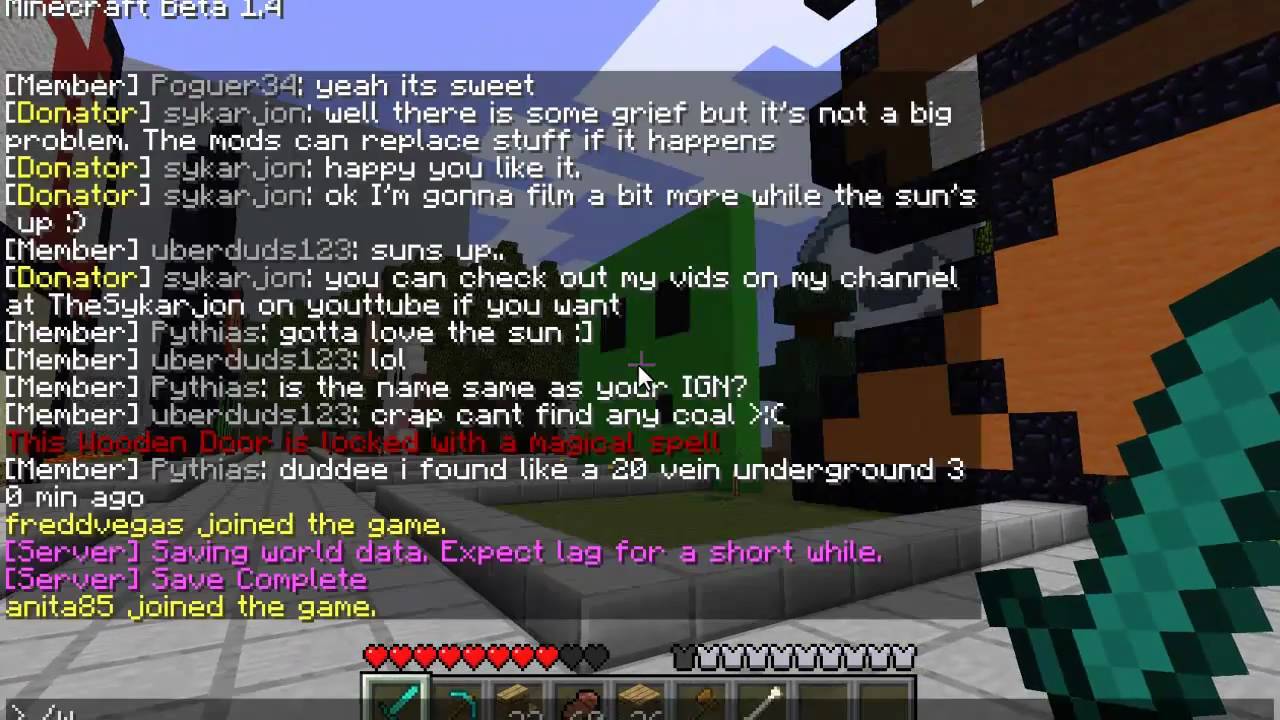 Minecraft MP server Tour 01 - YouTube