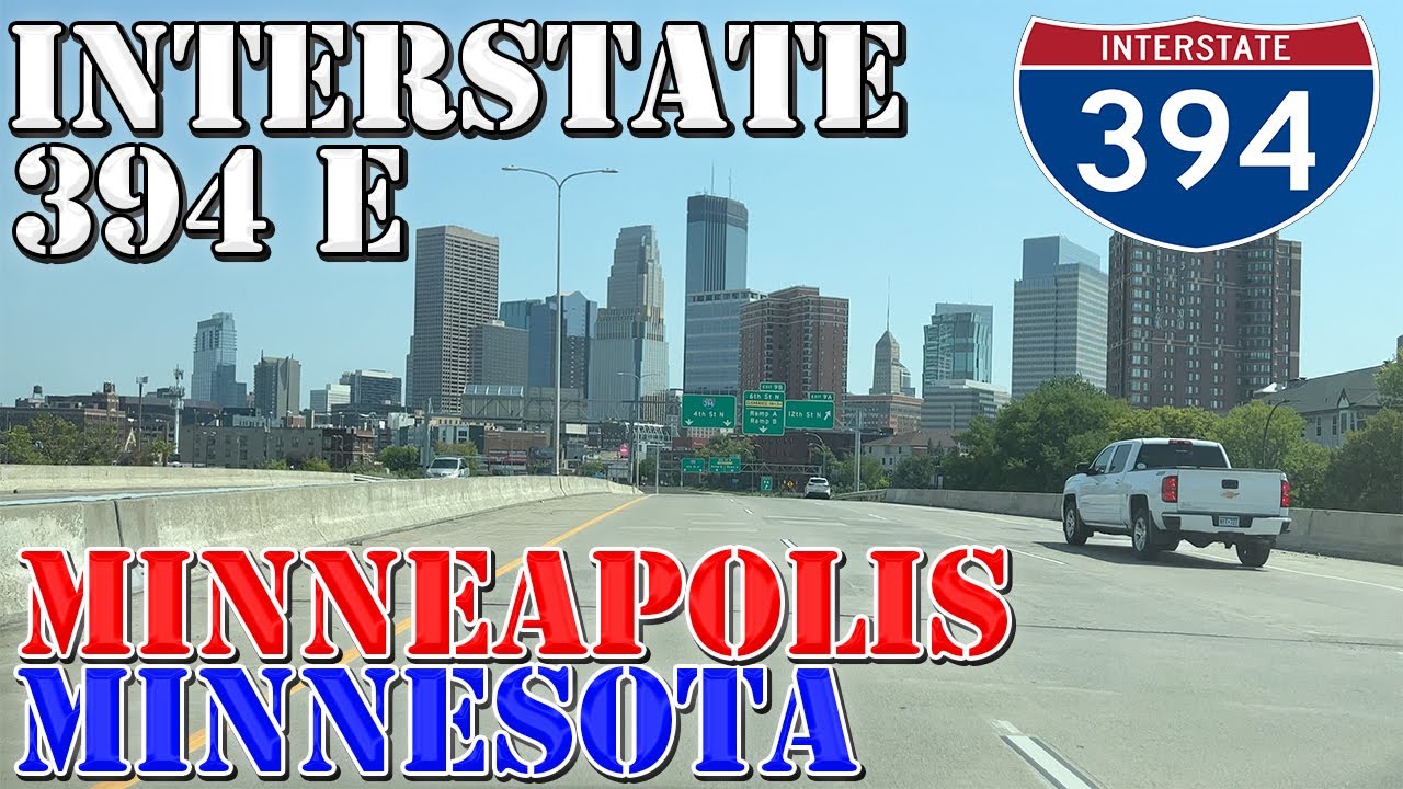 I-394 East - Downtown Minneapolis - Minnesota - 4K Highway Drive - YouTube