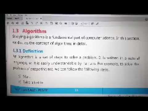 9th computer chapter 1 , Algorithm definition how to draw - YouTube