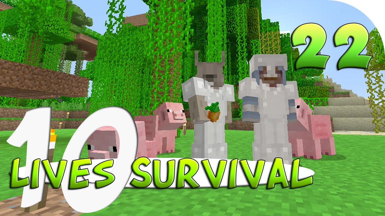 Minecraft Xbox - 10 Lives Survival - Yummy Carrot Cake! [22] - YouTube