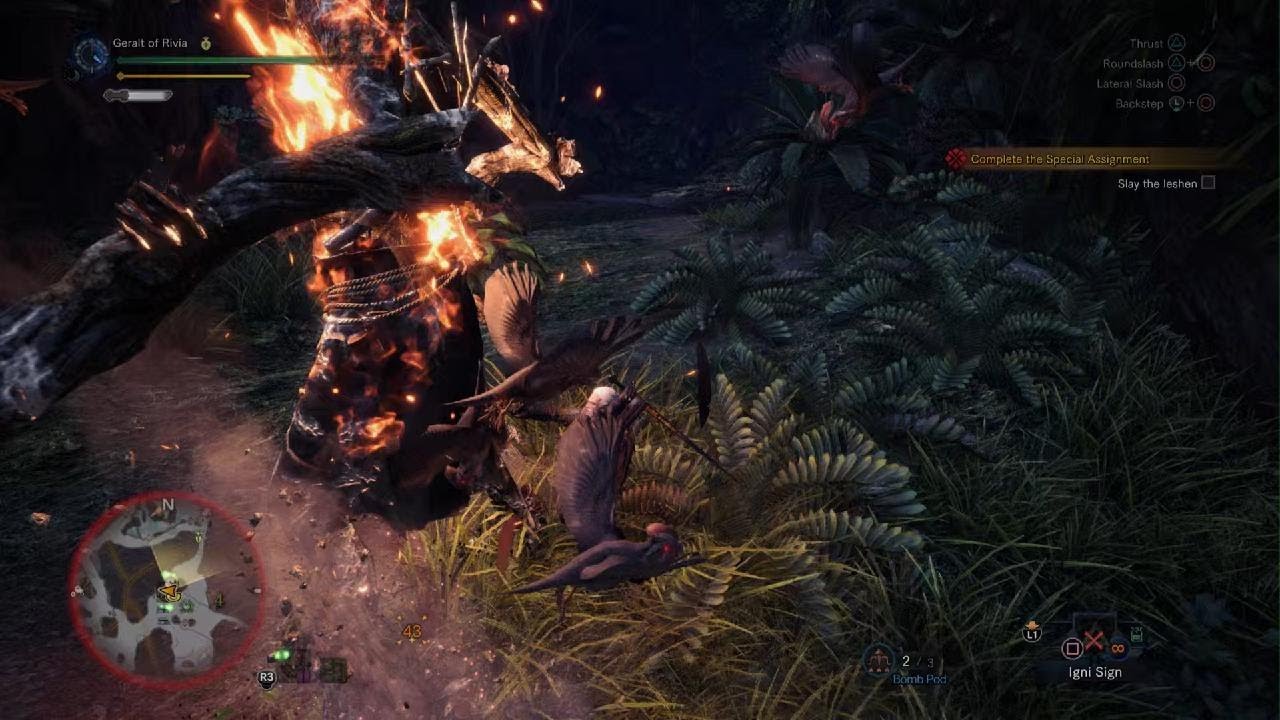 Monster Hunter World Witcher Quest Leshen - YouTube