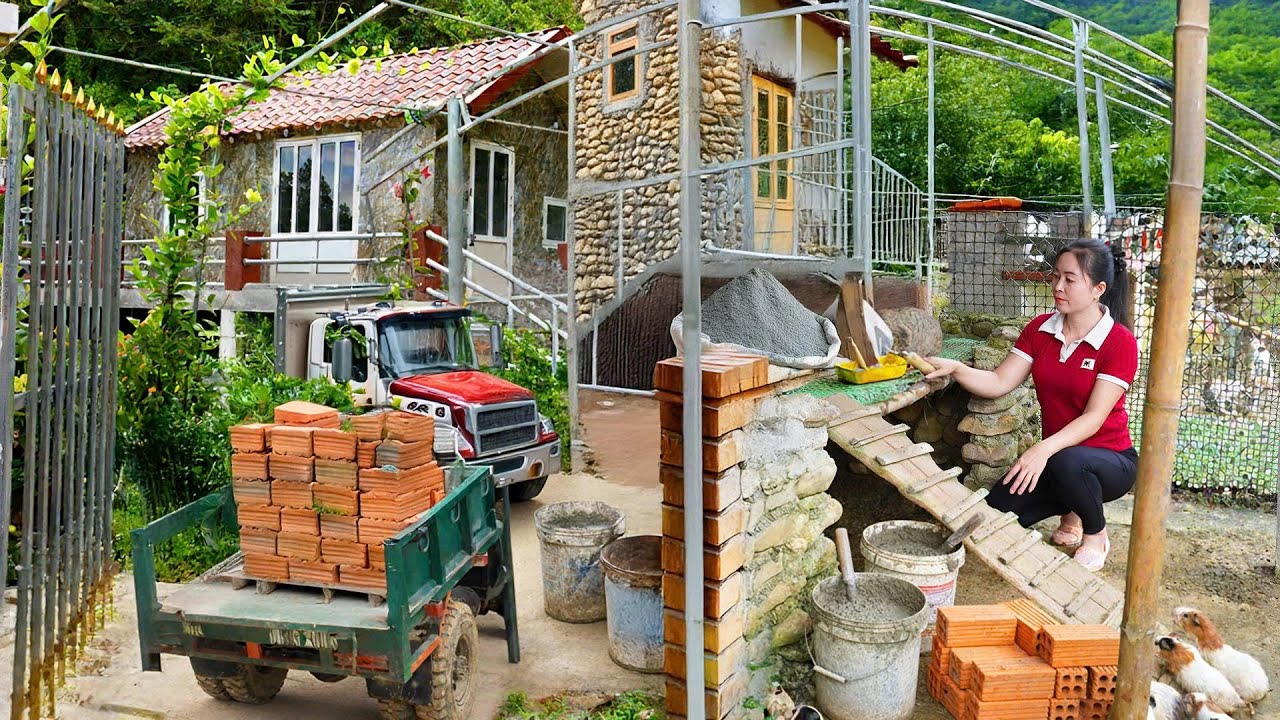 TIMELAPSE: Design and Build Stone House | Stone Transport & Building ...