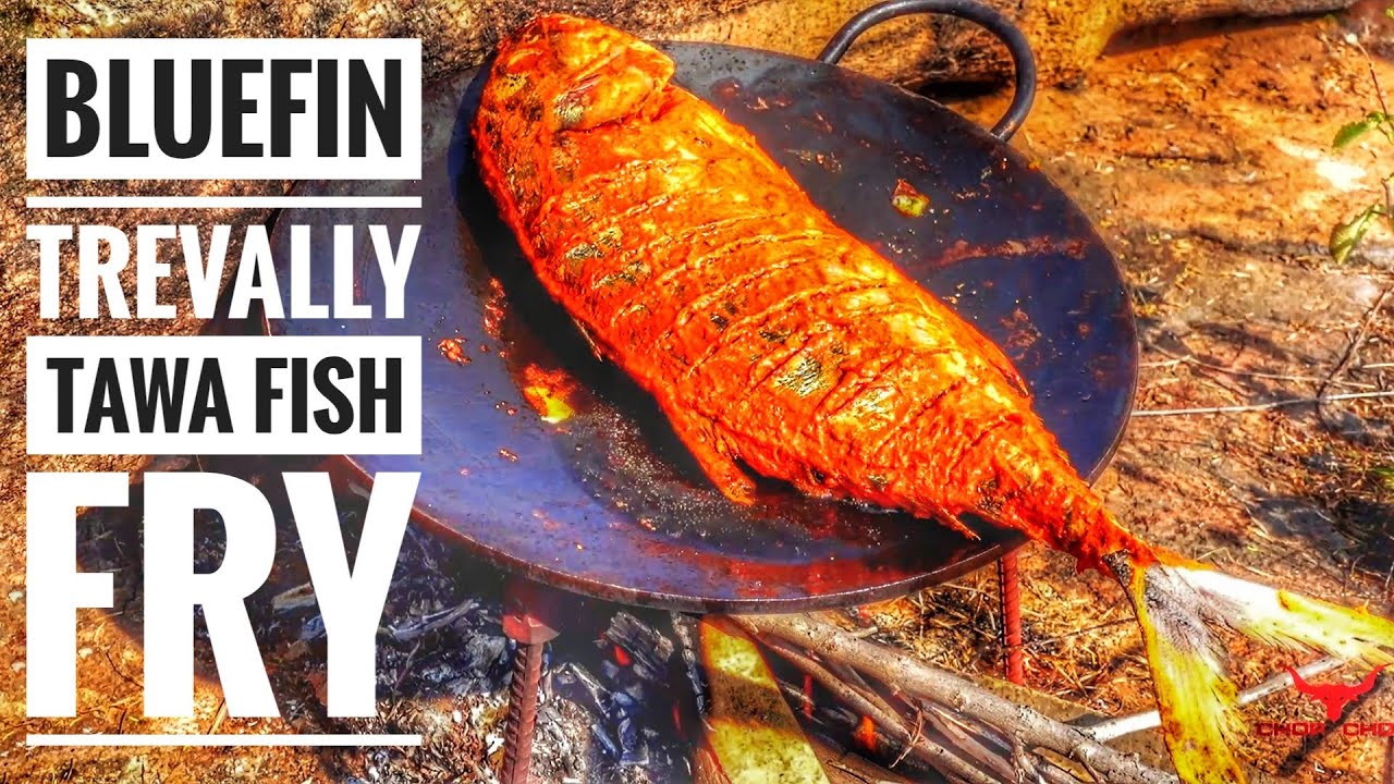 Fish Fry I Simple Bluefin Trevally Fish Fry I Cooking in Nature - Fish ...