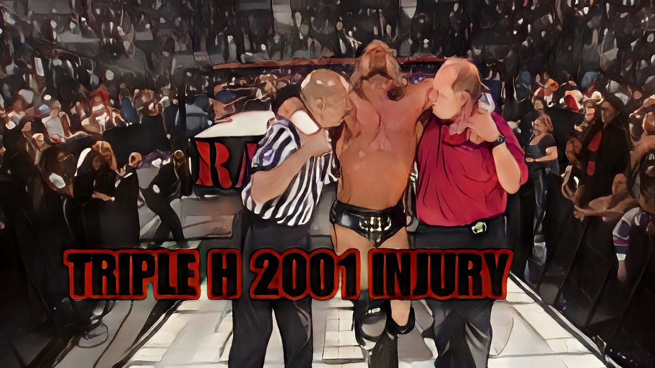 Triple H 2001 Injury that sidelined him - YouTube