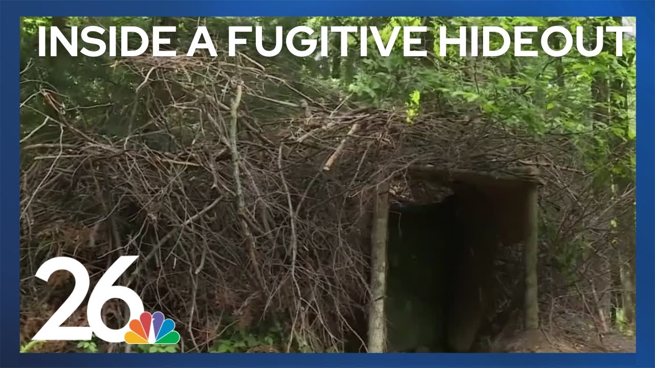 Inside the hideout where a fugitive was found - YouTube
