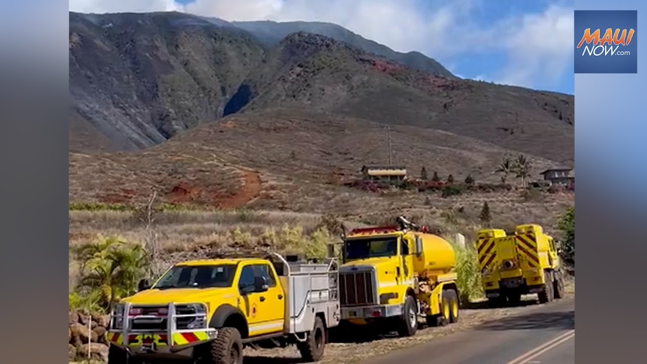 Day 3: West Maui fire scorches 2,100 acres, burns mauka brush between ...