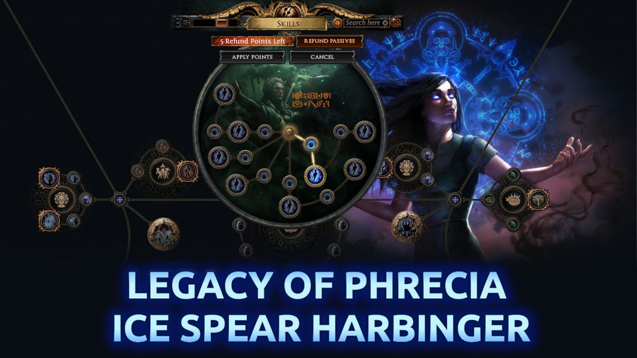 【Path of Exile】Ice Spear Harbinger Legacy of Phrecia - YouTube