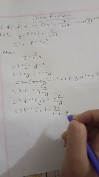 Onto Function - YouTube