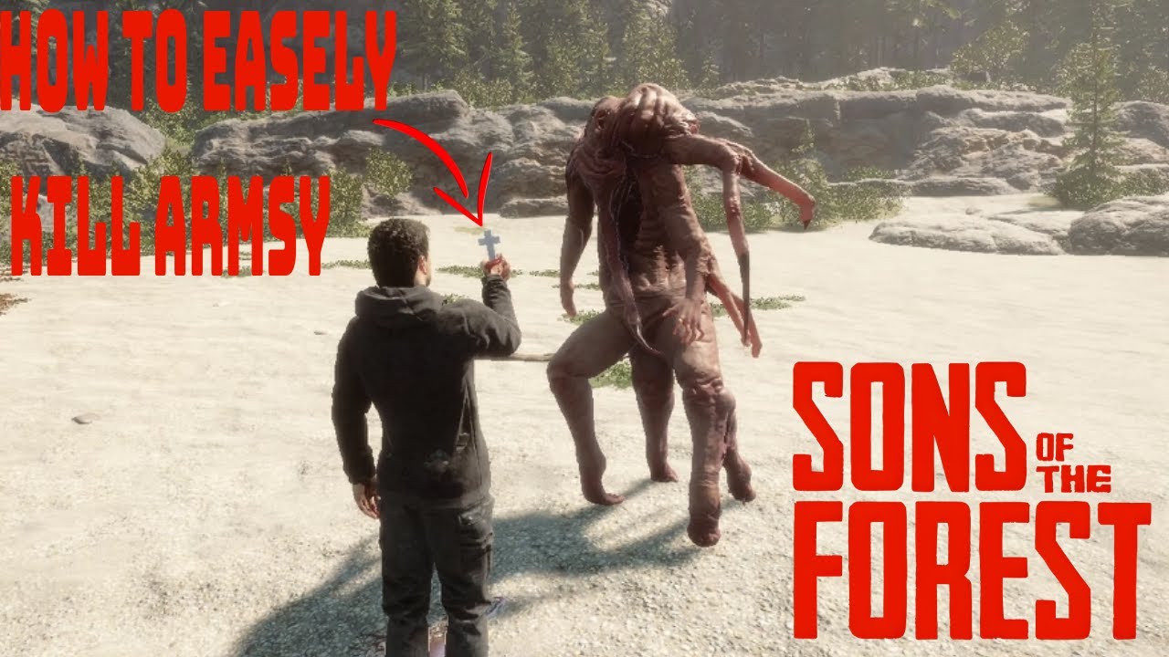 How to Kill an Armsy, the easy way - Sons of the Forest - YouTube
