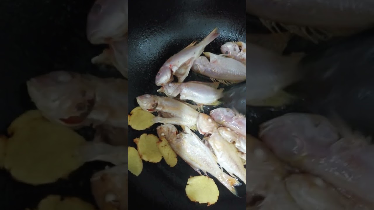 Frying small baby red fish/Gigie MM vlog - YouTube