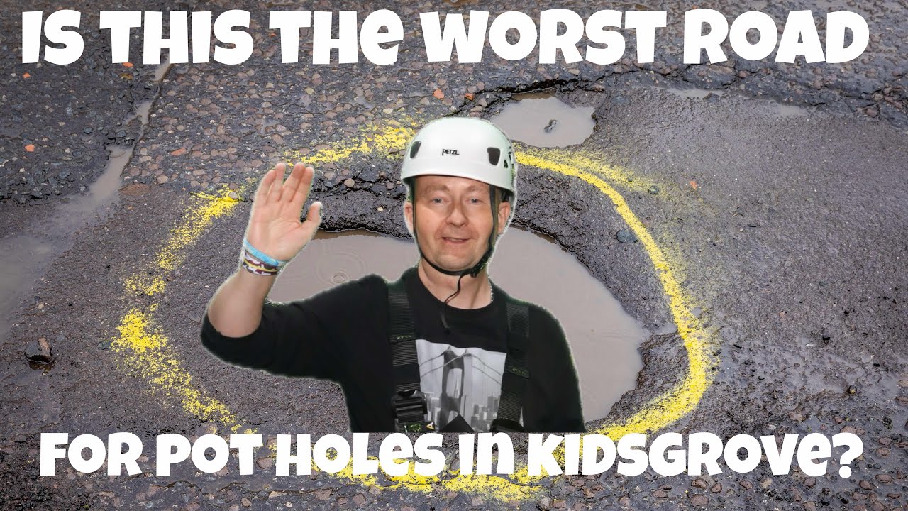 Is this the worst road for POT HOLES in Kidsgrove? - YouTube