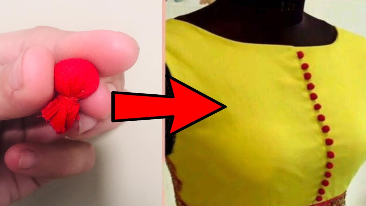 Easy Way to make potli buttons at home./how to stitch potli buttons ...
