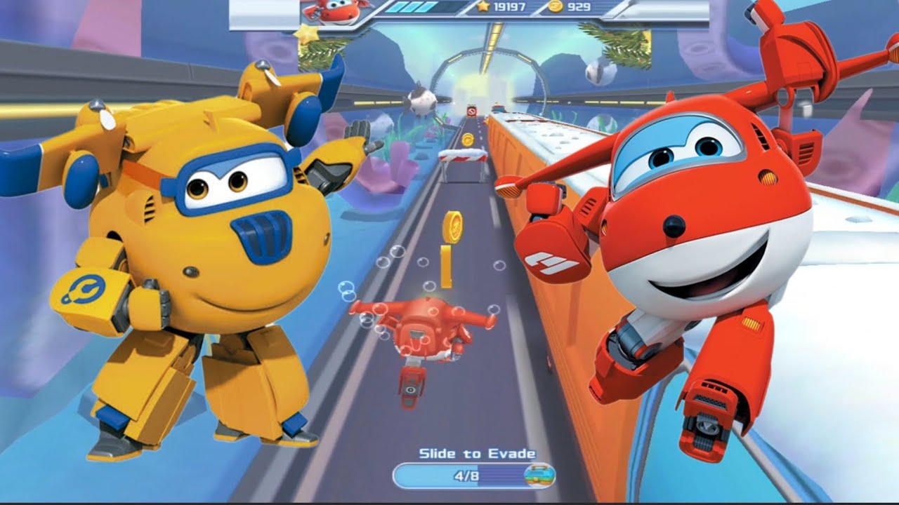 Join Super Wings Jett for a Fun Run Game: Exploring Seaworld and ...