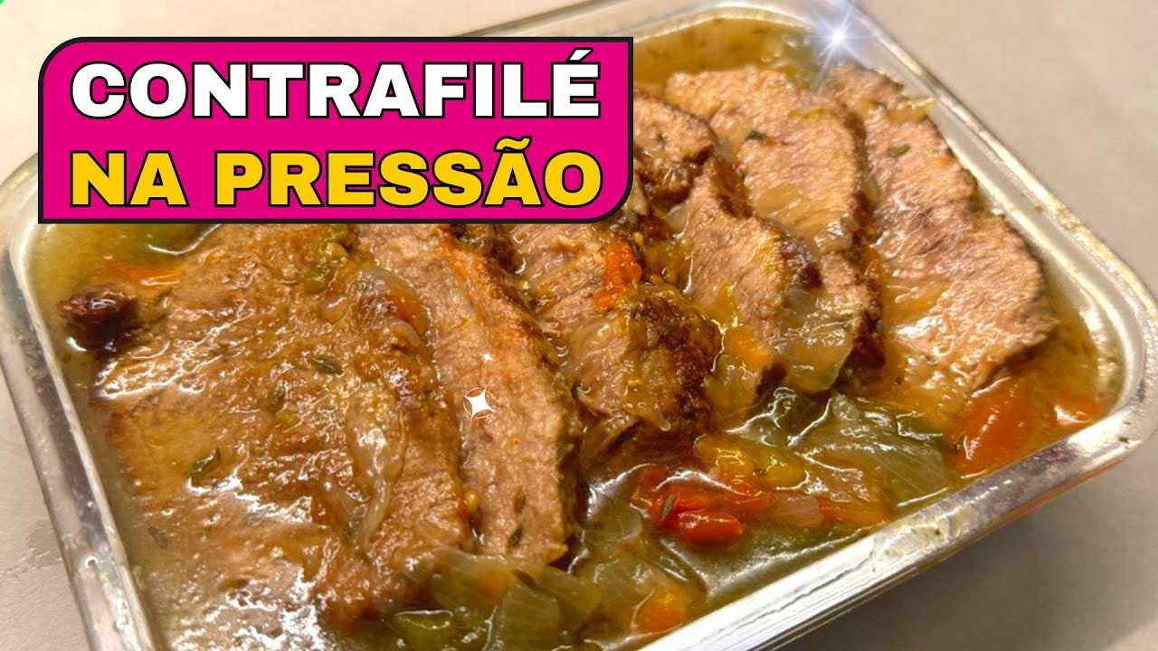 🐂CONTRAFILÉ BOVINO na PANELA de PRESSÃO: RECEITA Prática e Saborosa ...