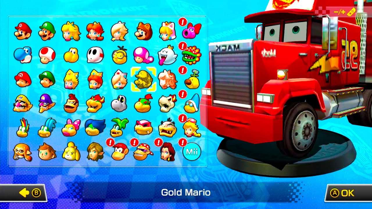 Mario Kart 8 Deluxe – Custom Character!!! Mack (Cars) - YouTube