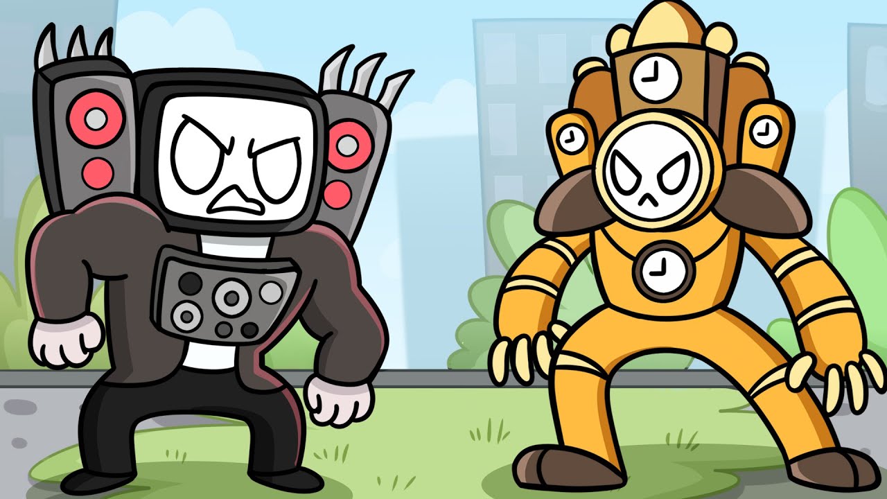 SCREEN TITAN & TITAN CLOCK MAN Daily Life // Poppy Playtime Chapter 3 ...