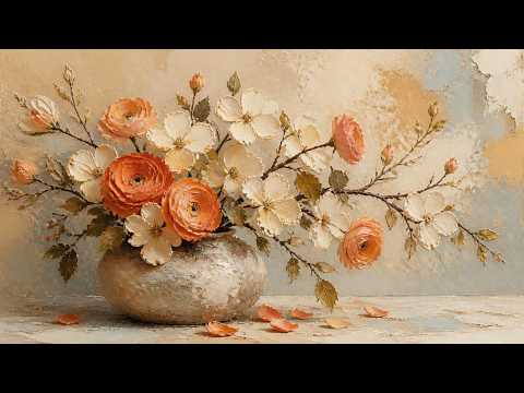 the slow way home | Coral Blossom Branch Frame TV Art | 4K Screensaver