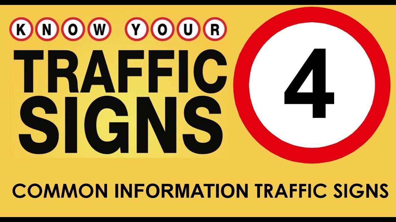 Know Your Traffic Signs: Common Information Signs - YouTube