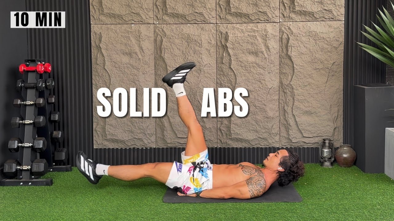 10 Min INTENSE ABS Workout at Home For SOLID ABS ( No Equipment ) - YouTube