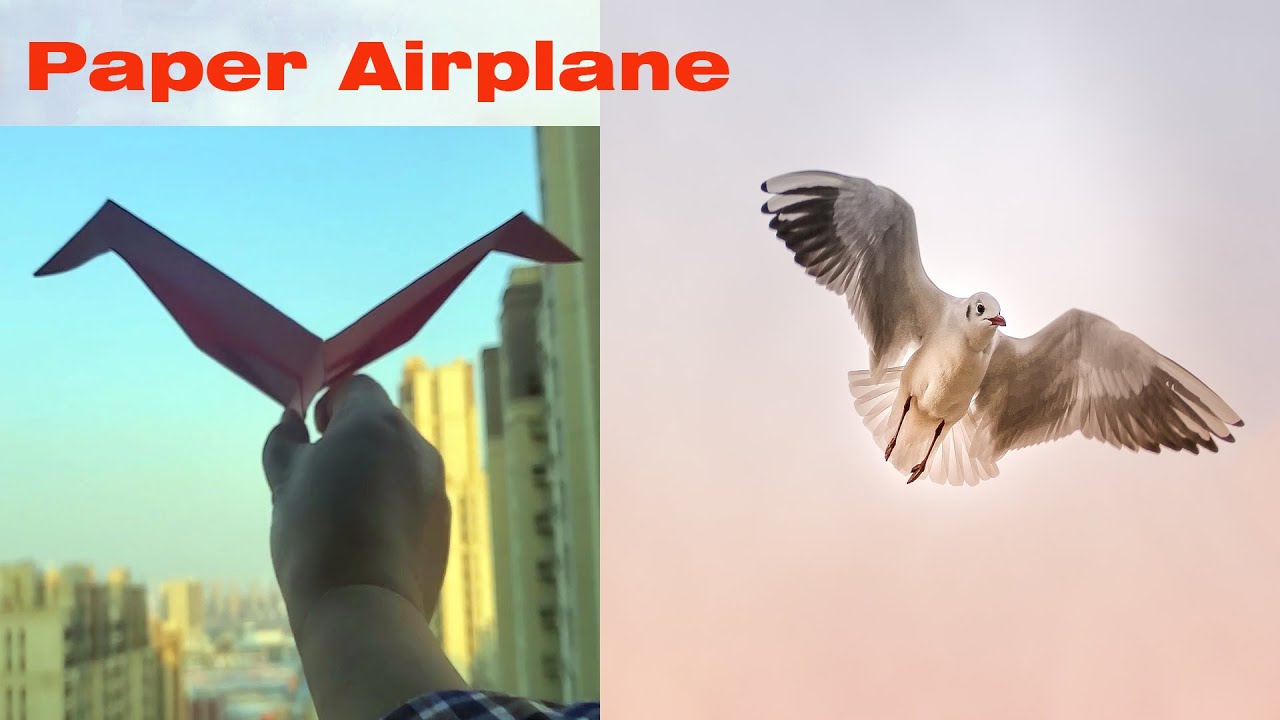 How to make a paper airplane that flaps its wings and flies far | Paper ...