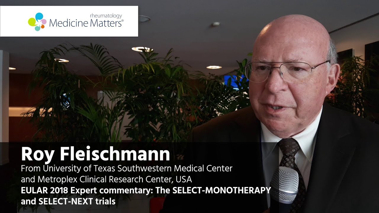 Trial results on upadacitinib for the treatment of RA | Roy Fleischmann ...