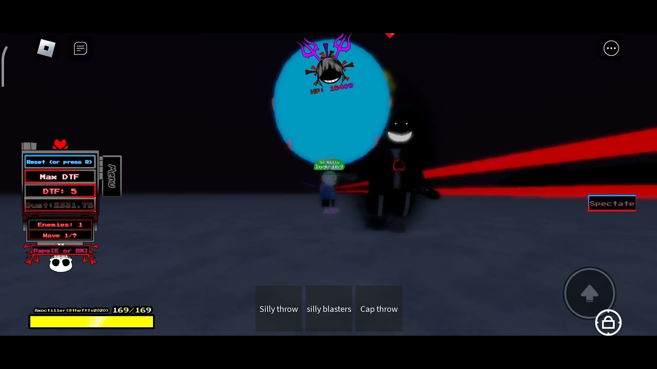 Roblox Sans Funny Boss rush (Weird blue orb) - YouTube