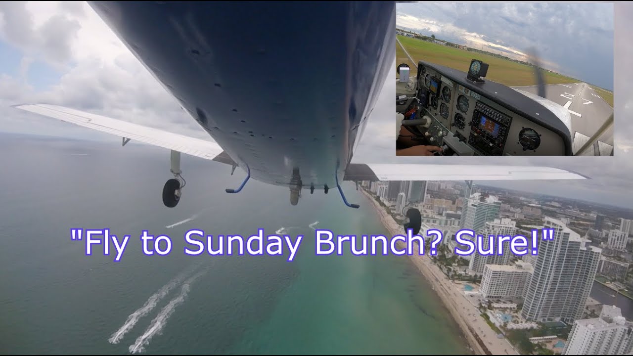 Flying my plane to brunch - YouTube